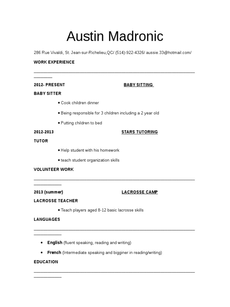 Austin CV | PDF
