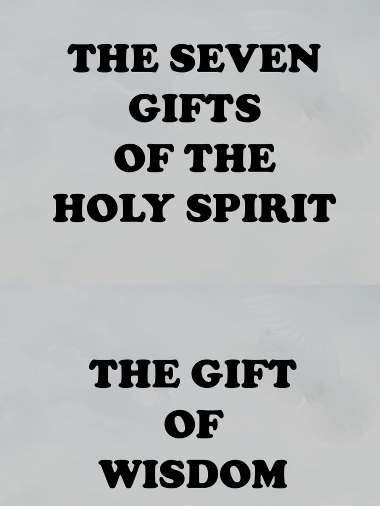 Seven Gifts of the Holy Spirit | PDF | Grace In Christianity | Saint