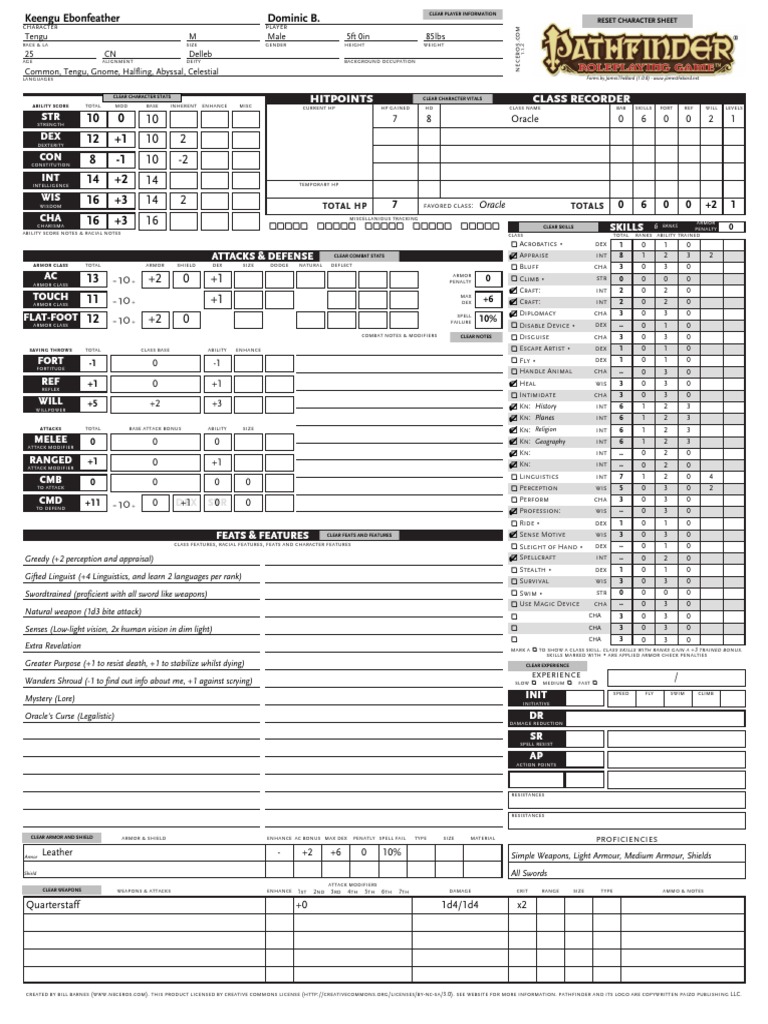 STR Dex: Class Recorder Hitpoints | PDF | Role Playing Games | Leisure