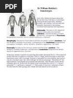 Sheldon's Somatotype Theory Explained | PDF | Psychology | Behavioural ...