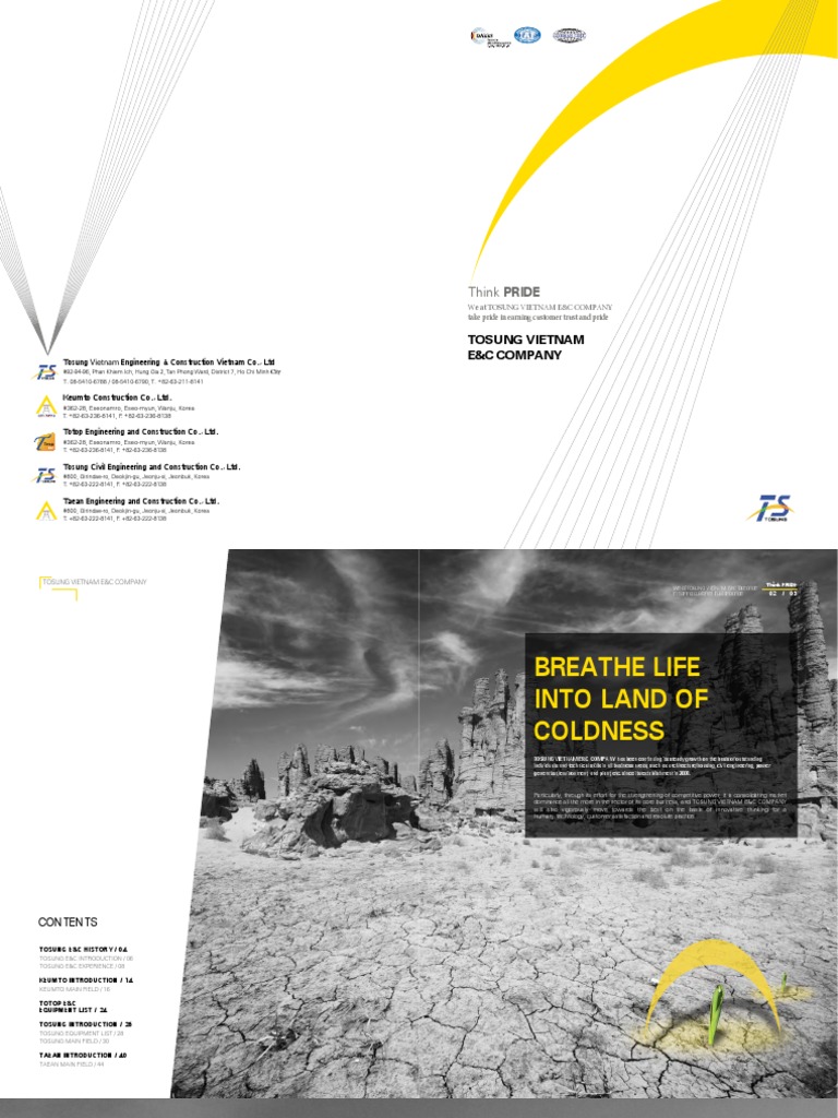 Company+catalog (TOSUNG Vietnam) - Part1 | PDF | Deep Foundation | Vietnam