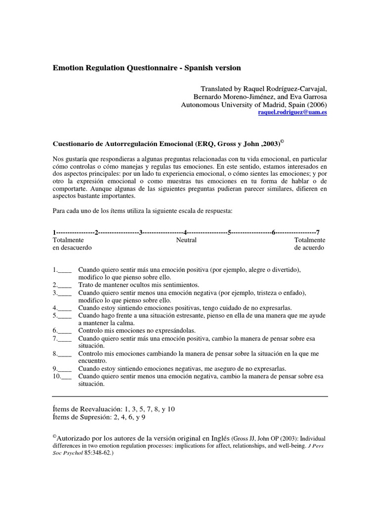 ERQ | PDF