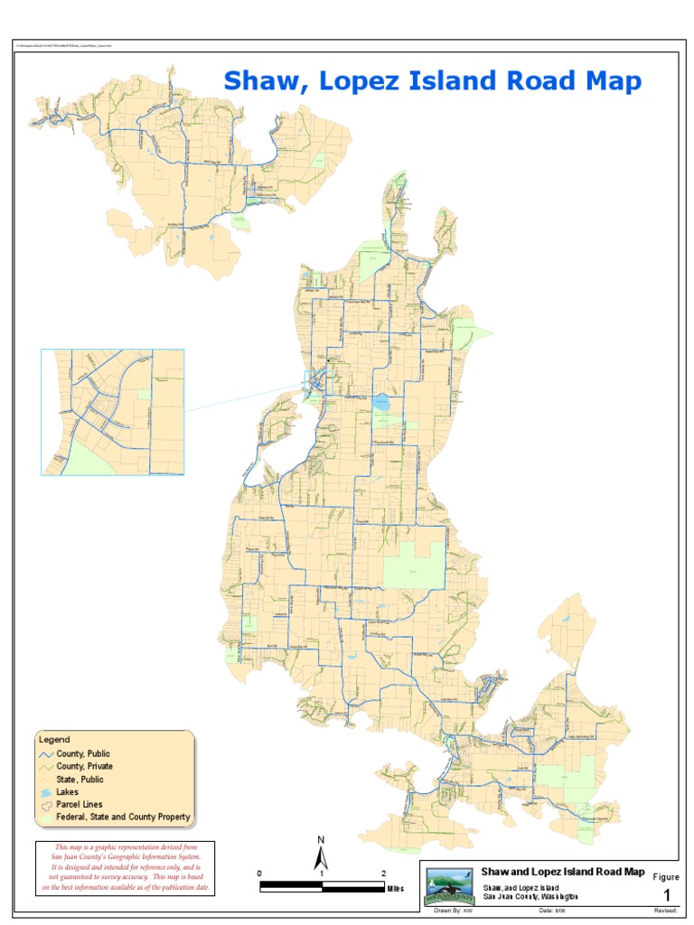Shaw and Lopez Island Road Map | PDF | Geomatics | Visualization (Graphics)
