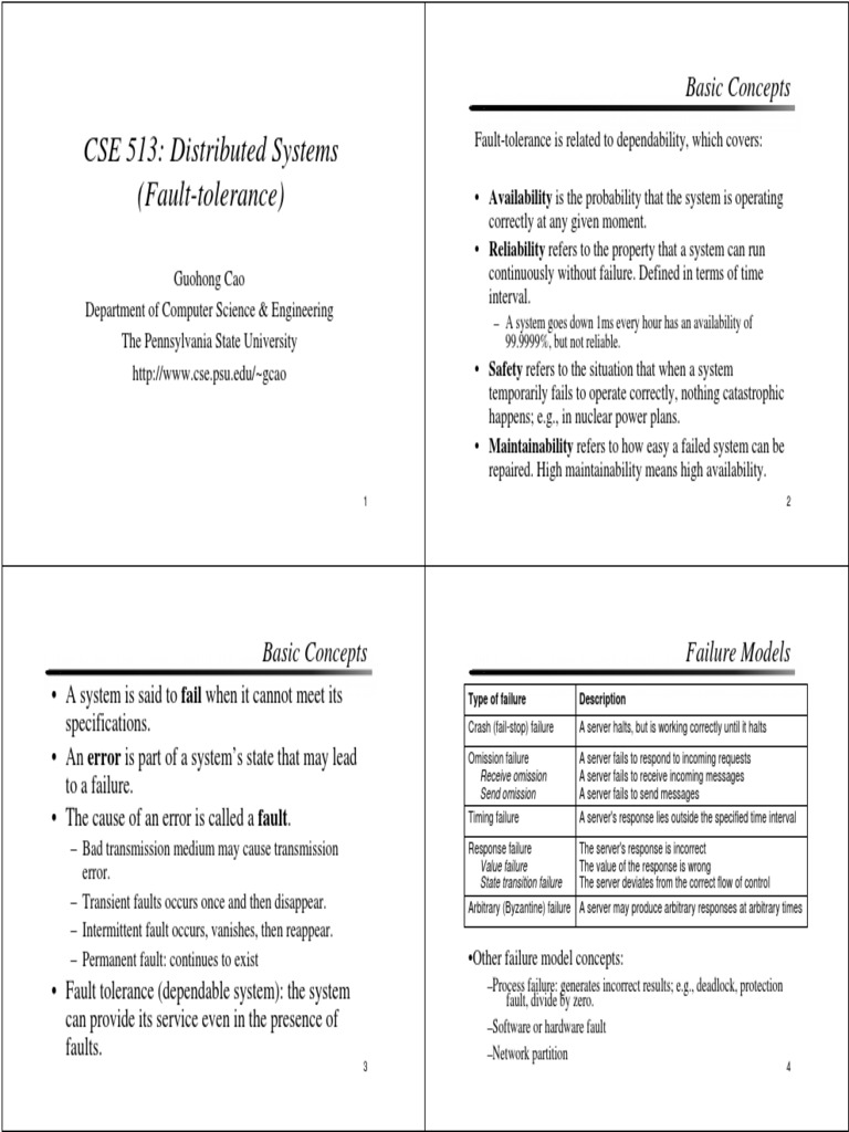 Fault System One | PDF | Fault Tolerance | Computer Engineering