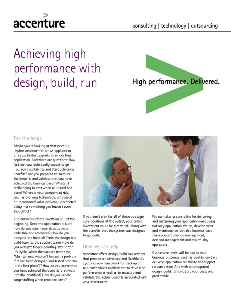 Accenture Application Outsourcing Design Build Run | PDF | Outsourcing ...