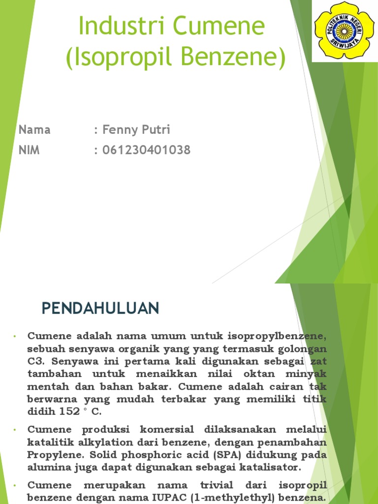 Proses Produksi Cumene dan Kegunaannya | PDF