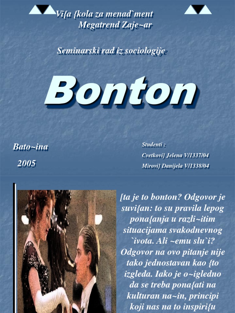 Bonton | PDF