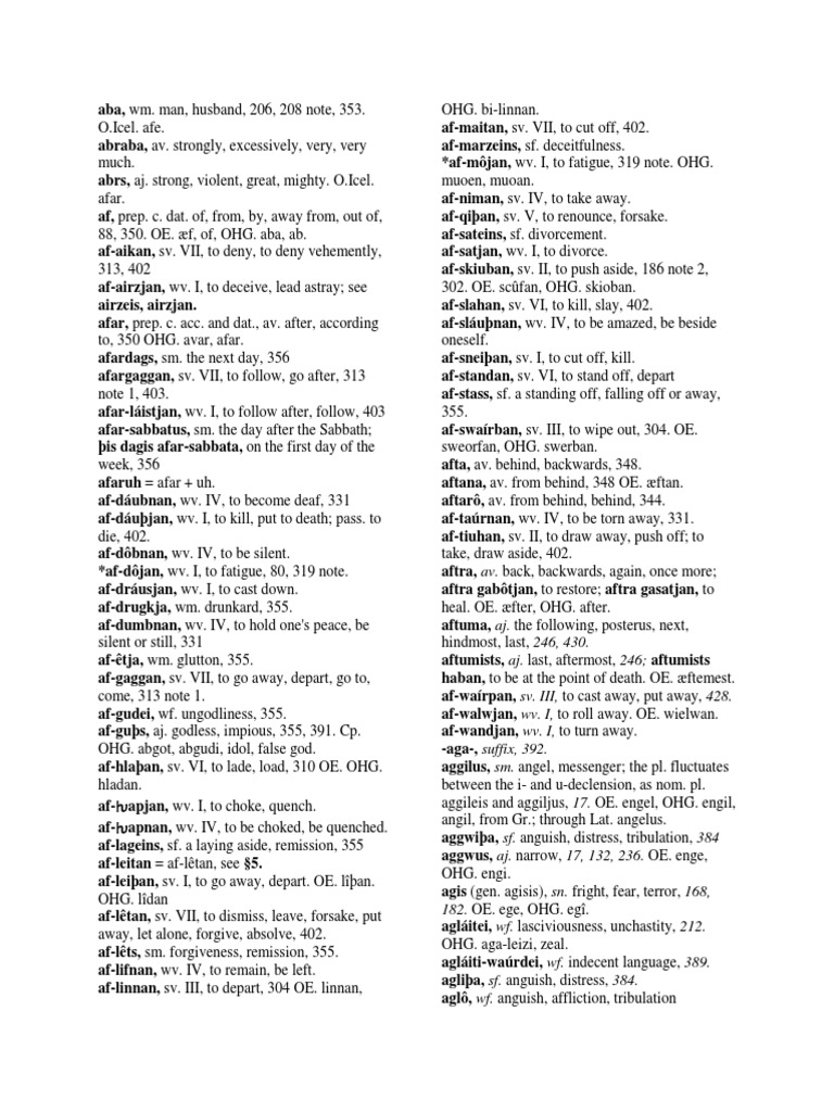 Wright's Gothic Glossary | PDF | Religion And Belief