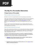 Chart - Comparison of Personality Theories | PDF | Personality ...
