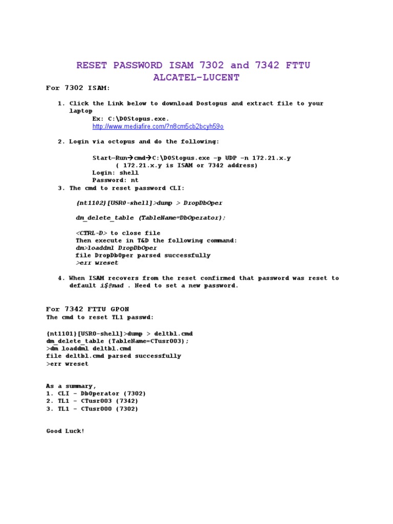 ISAM 7302/7342 Password Reset Guide | PDF | Computer Security | Security