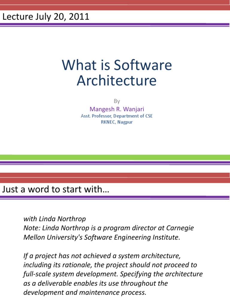 Software Architecture | PDF | Software Architecture | Information ...