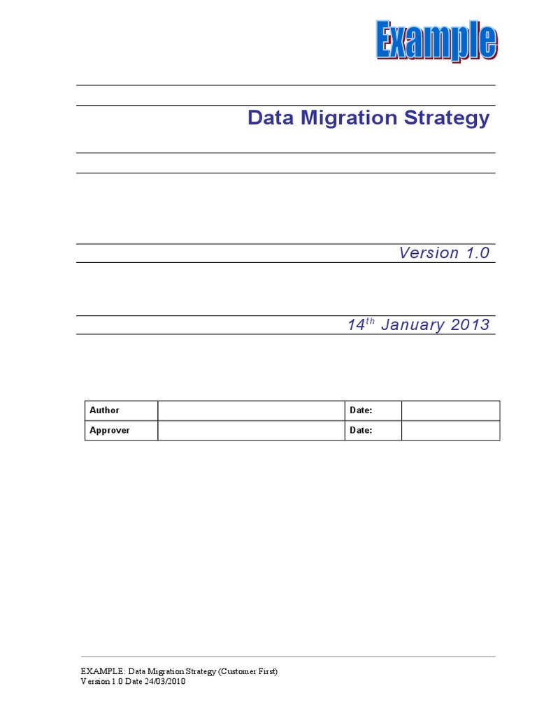 Data Migration Strategy | PDF | Information Science | Computer Data