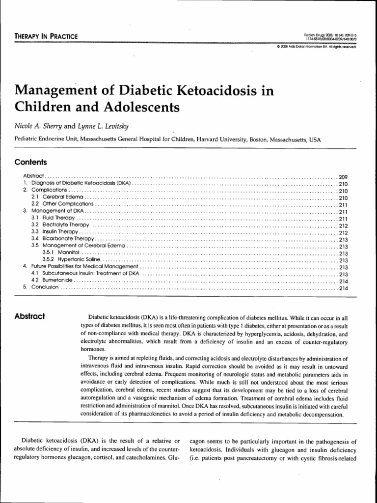 DKA Review | PDF | Disorders Of Endocrine Pancreas | Clinical Medicine