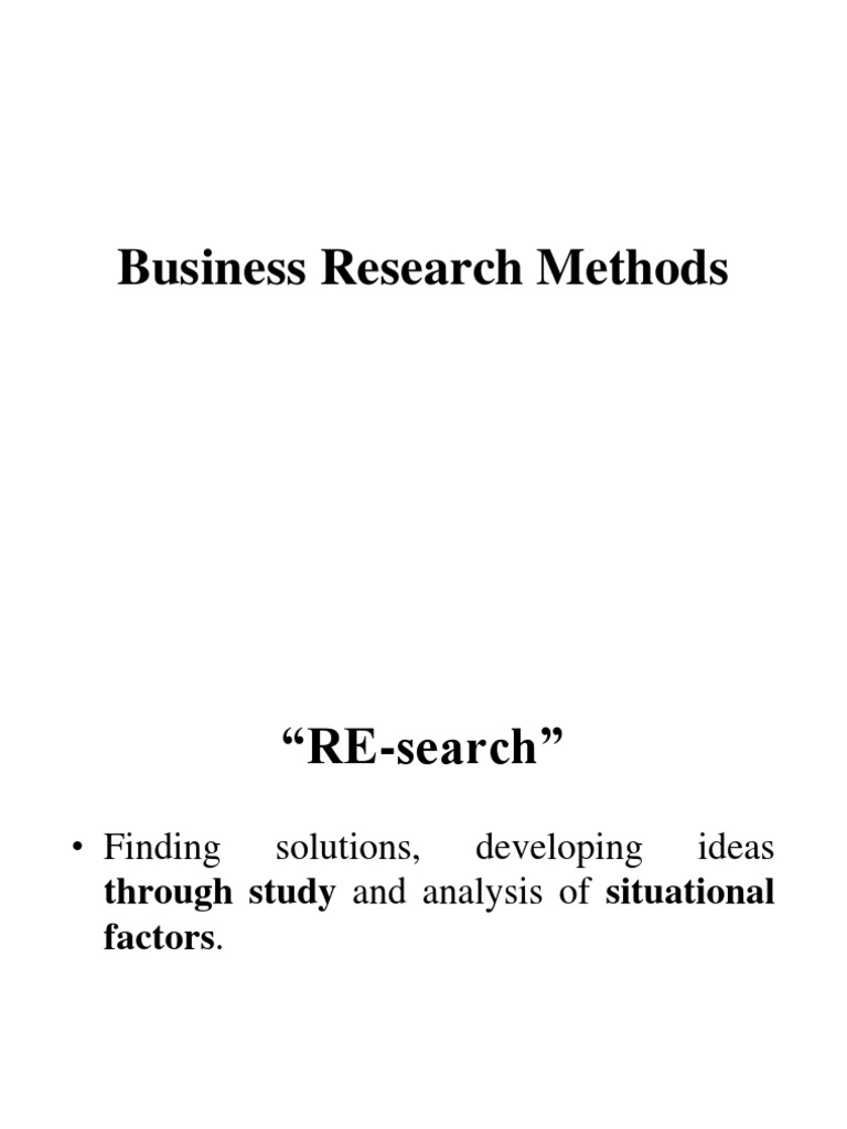 Business Research Methods | PDF