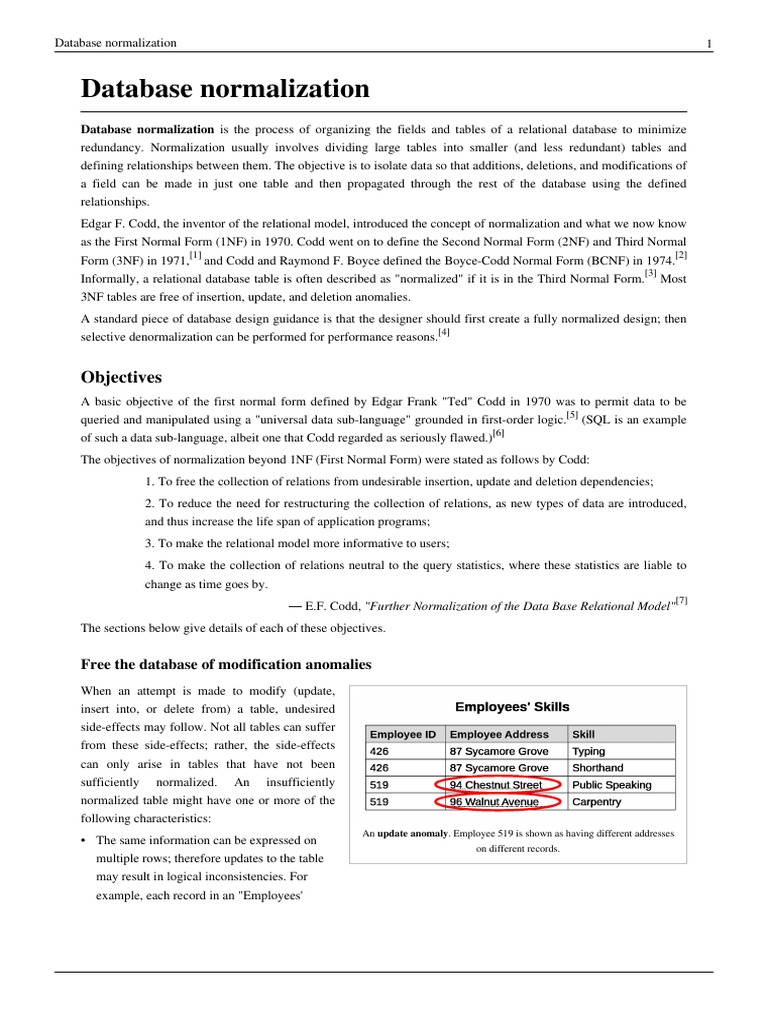 SQL: Database Normalization | PDF | Information Management | Software Design