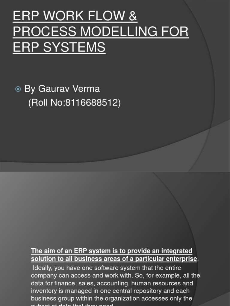 Work Flow ERP | PDF | Business Process Management | Business Process
