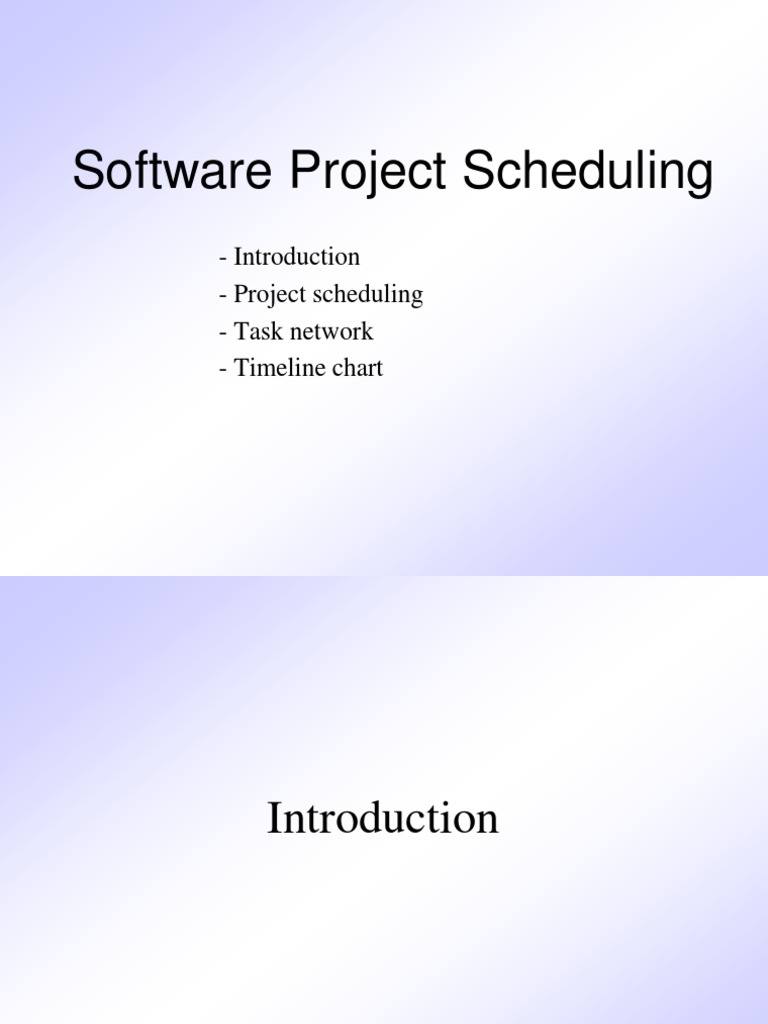 Software Project Scheduling | PDF | Systems Science | Business