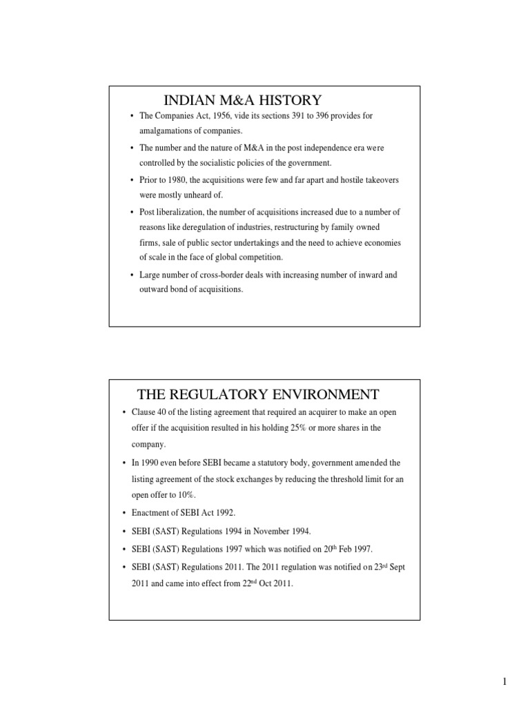 Takeover Rules | PDF | Takeover | Mergers And Acquisitions