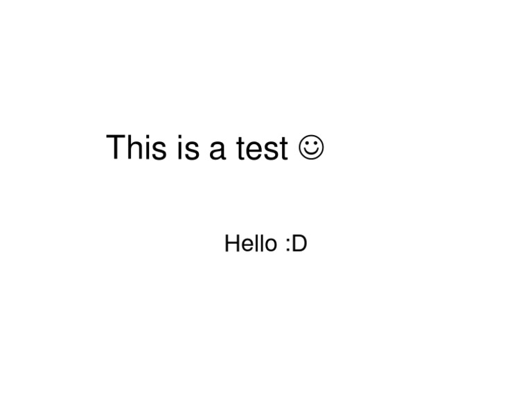 Hello Test) | PDF