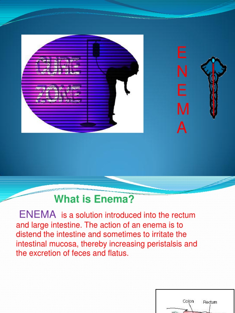 ENEMA PPT | Constipation | Rectum