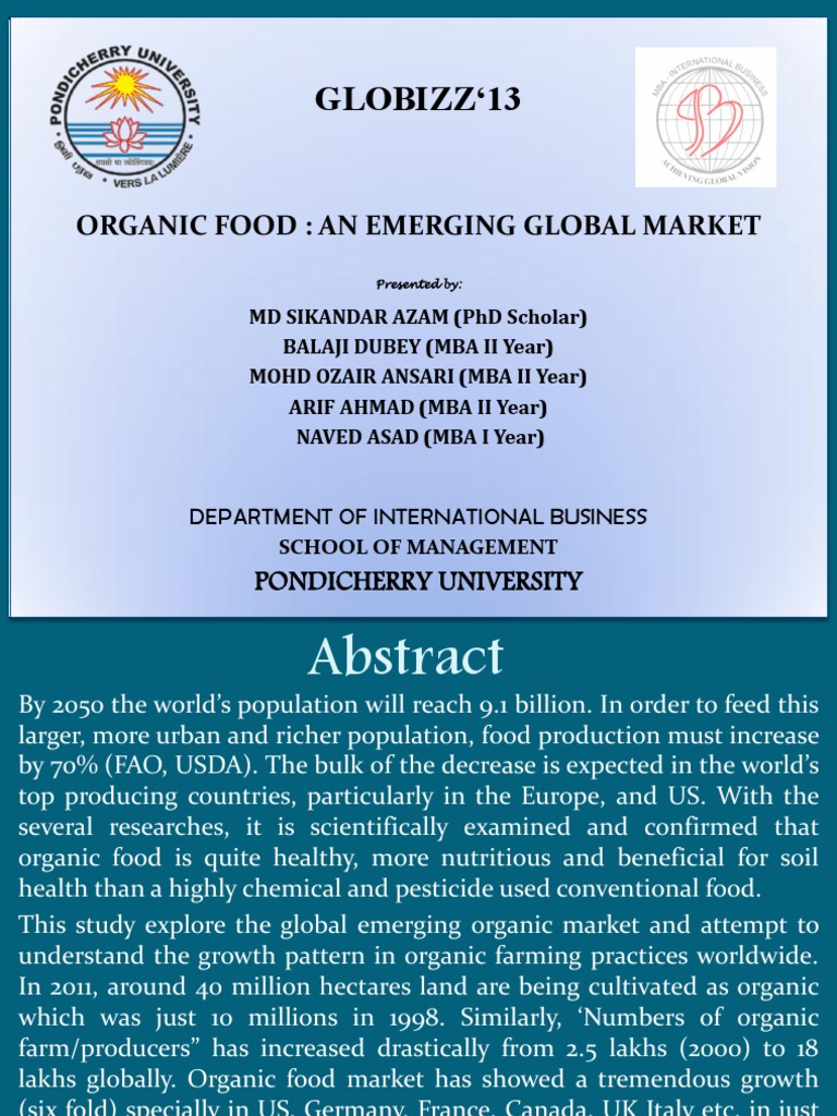 Final Poster Presentation | PDF | Organic Farming | Organic Foods