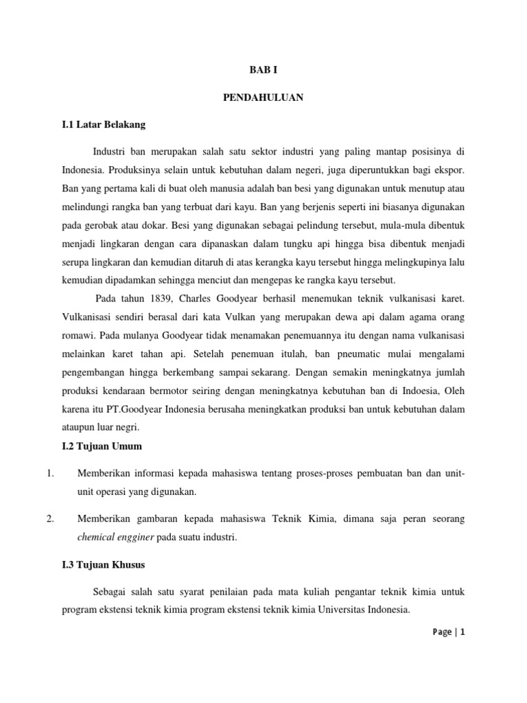 Pengolahan Limbah Ban | PDF