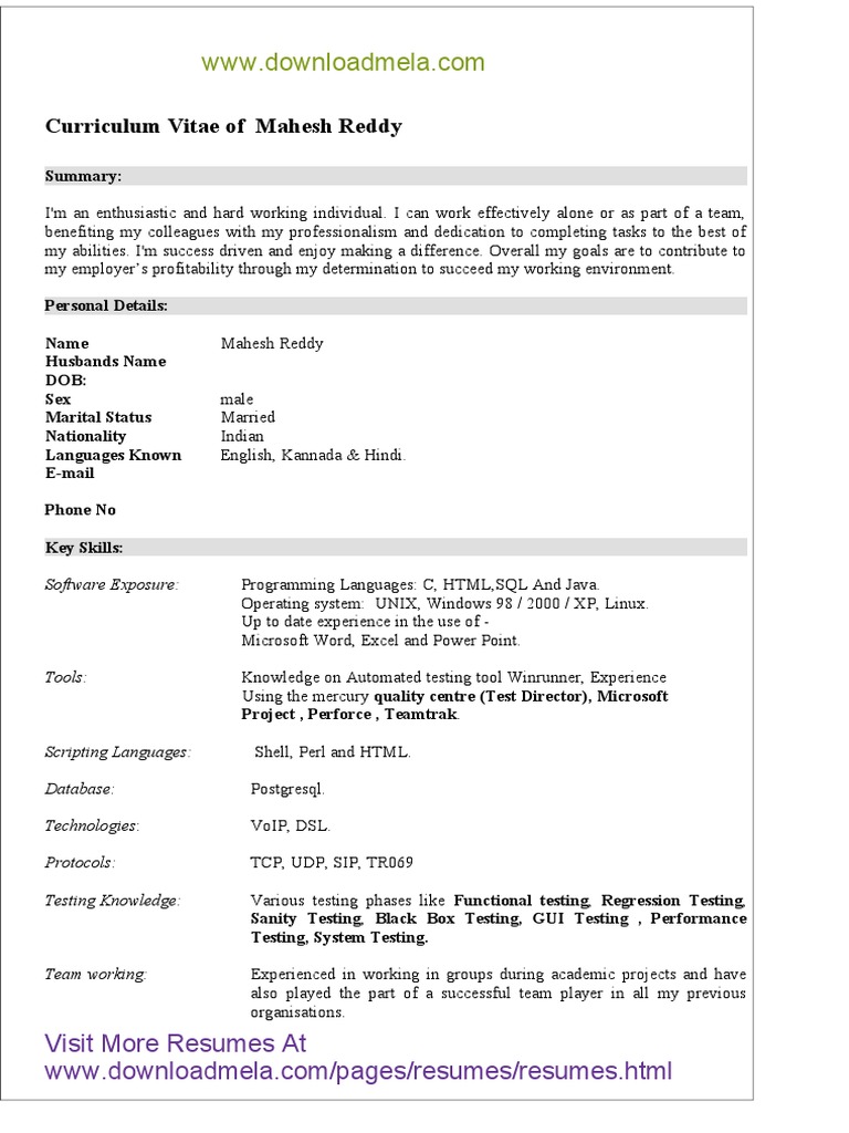 Mahesh Reddy's Professional Resume | PDF | Software Testing | Computer ...