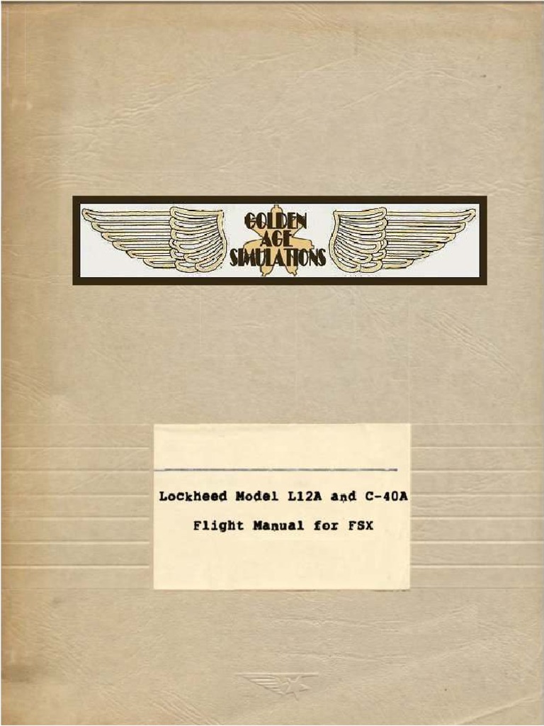L12A Flight Manual | PDF | Vehicle Parts | Aircraft