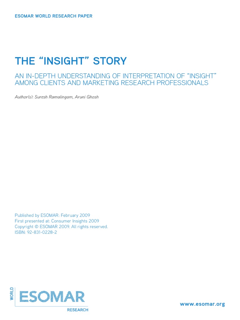 The Insight Story | PDF | Insight | Perception