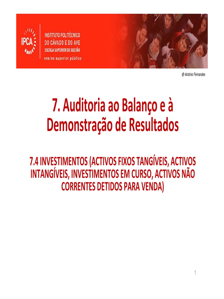Capítulo - VII - Activos Fixos Tangiveis e Intangiveis | PDF ...