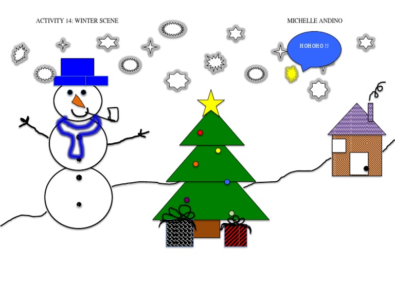 Winter Scene Activity by Michelle Andino | PDF