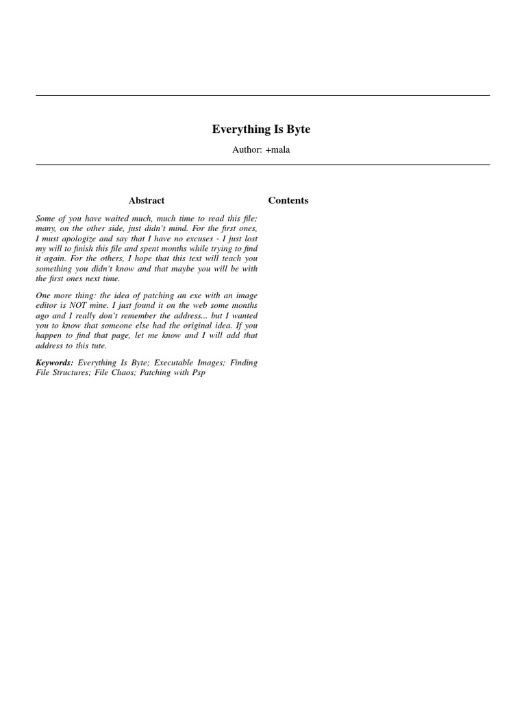Everything Is Byte | PDF | Zip (File Format) | File Format