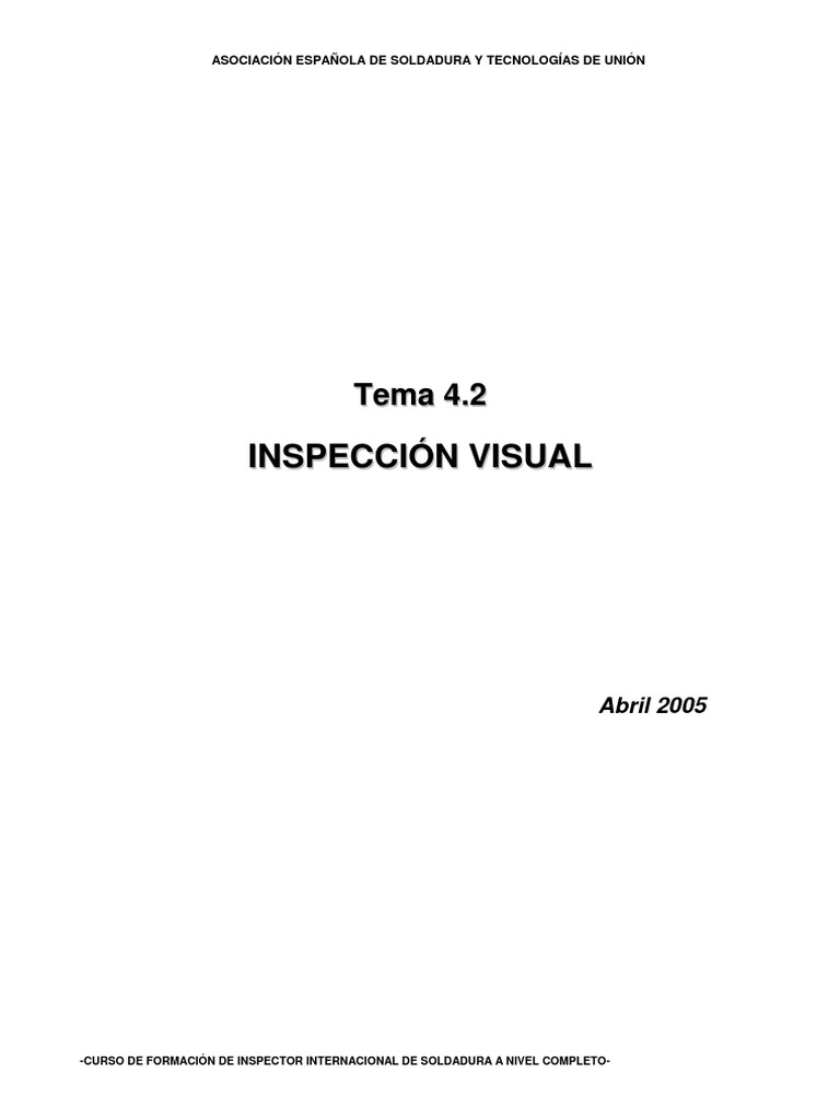 Inspeccion Visual | PDF | Ojo humano | Percepción visual