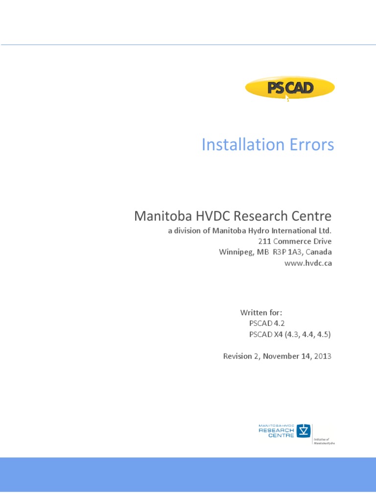 PSCAD Installation Errors and Solutions | PDF | Windows Registry ...