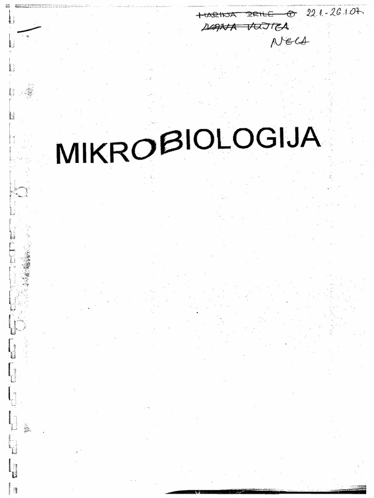 Mikrobiologija, Skripta Velika | PDF
