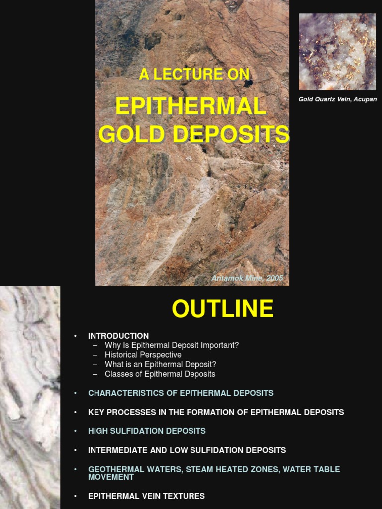 EPITHERMAL GOLD DEPOSITS-AdU | PDF | Crystal | Gold