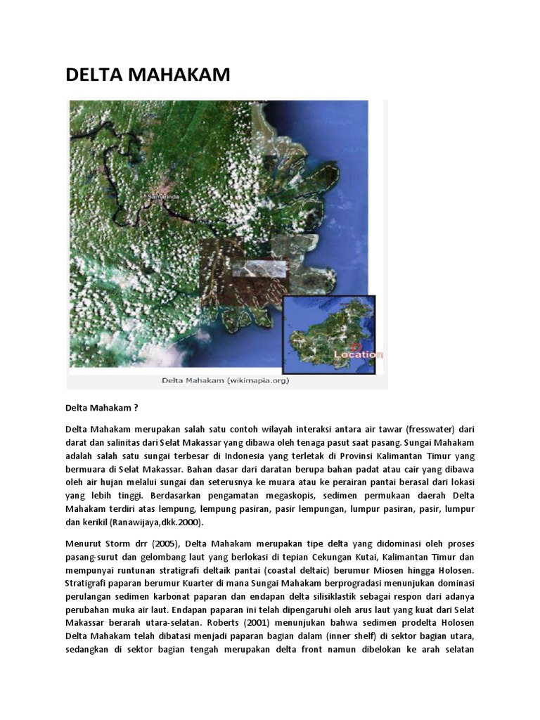 Morfologi dan Proses Delta Mahakam | PDF | Sains & Matematika | Ilmu Sosial