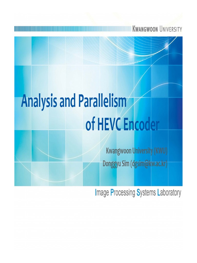 HEVC Encoder r11 Final | PDF | Media Technology | Video