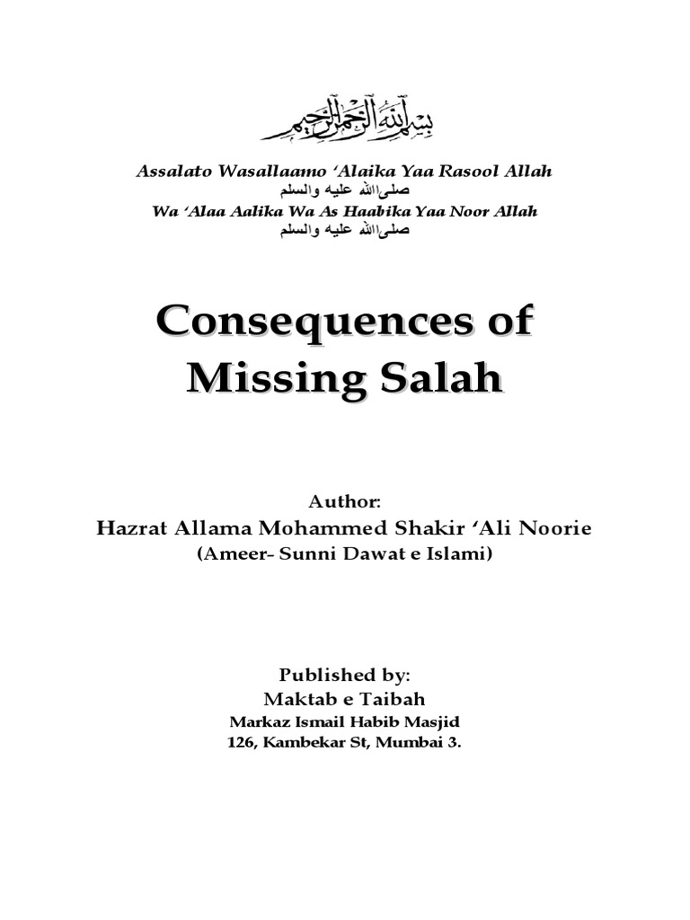 Consequences of Missing Salah | PDF | Kafir | Sin