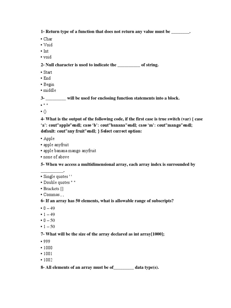 Cs 201 | PDF | C (Programming Language) | Parameter (Computer Programming)