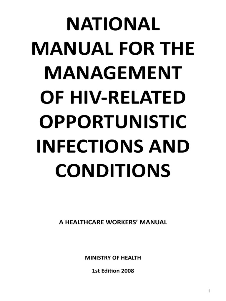 Kenya National Manual For The Management of HIV Related OIs | PDF | Hiv ...