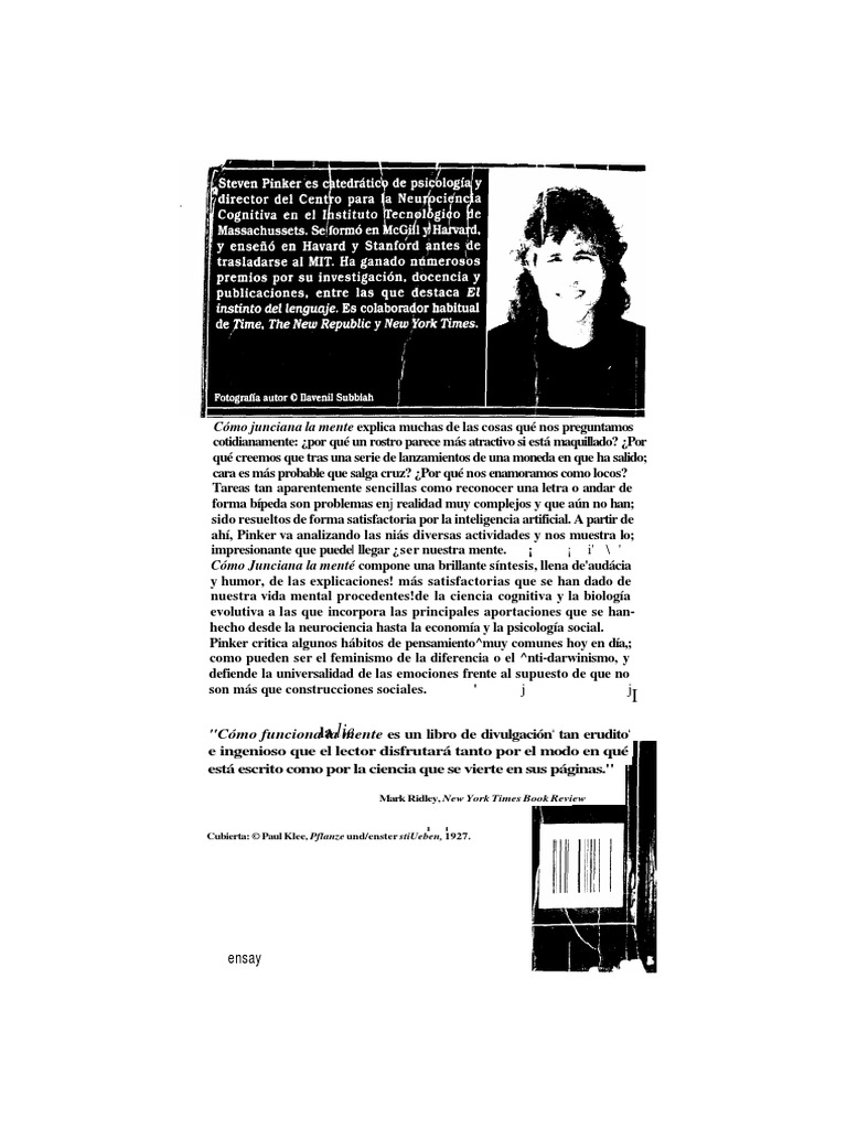 Como - Funciona.la - Mente. .Steven - Pinker.sfrd | PDF | Robot | Robótica