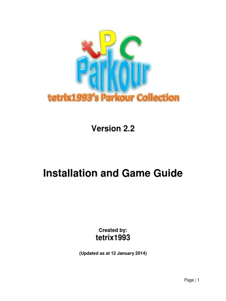 TPC Parkour Guide | PDF | Minecraft | Internet Forum