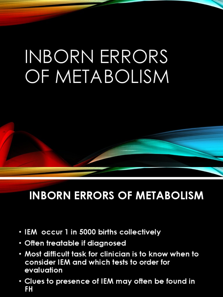 Inborn Errors or Metabolism | Metabolism | Hypoglycemia