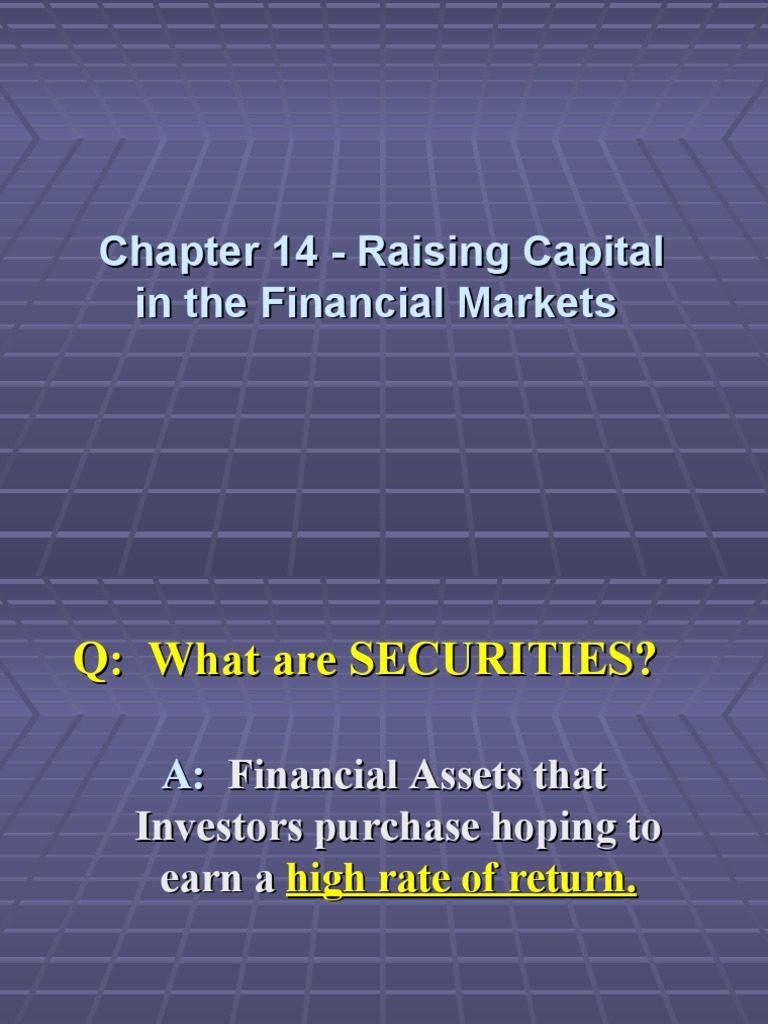 The Role of Financial Markets in Financial Management | PDF | Financial ...