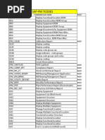 Quick SAP PM Transaction Codes Reference PDF | PDF | Computing | Business
