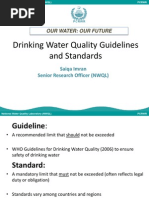 PUB Drinking Water Quality Standards | PDF | Water Quality | Drinking Water