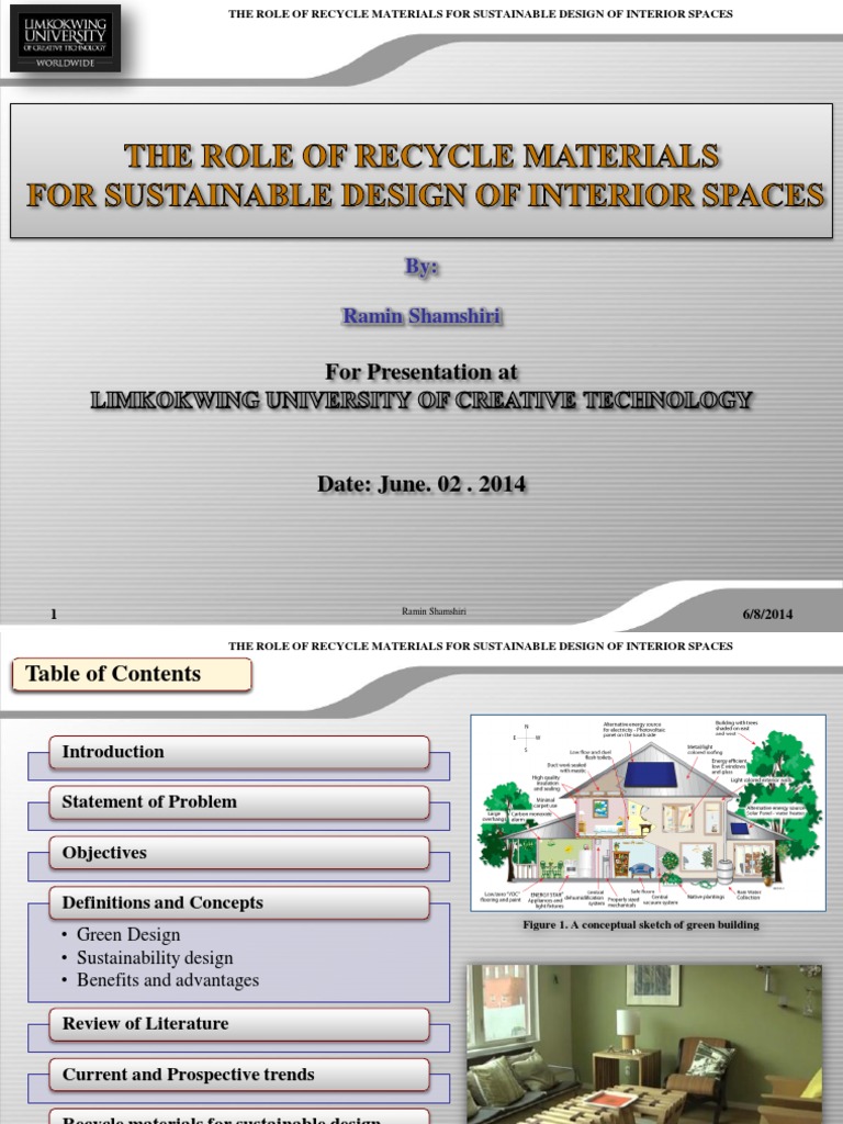 Recycled Materials in Sustainable Interiors | PDF | Green Building ...