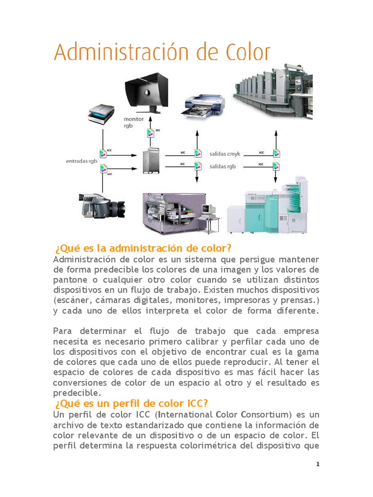 Qué Es La Administración de Color | PDF