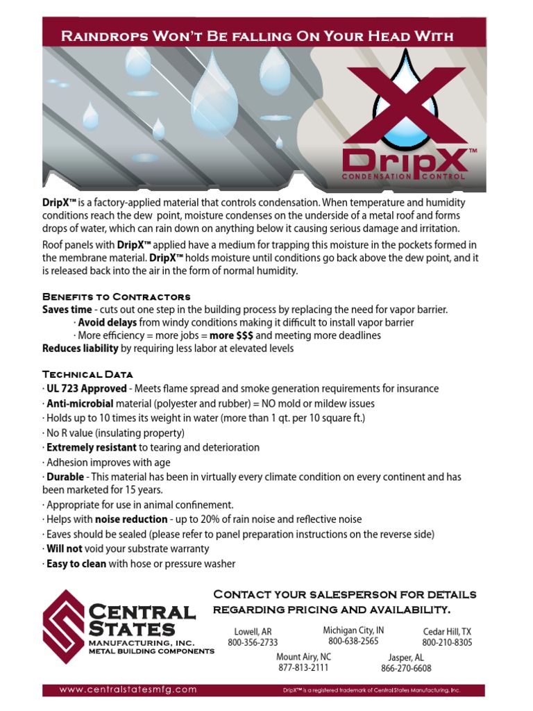 Drip X | PDF | Humidity | Building Technology